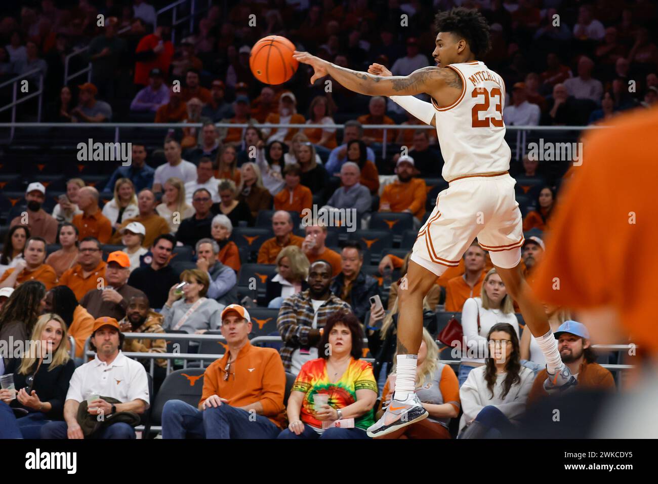 AUSTIN, TX - FEBRUARY 19: Texas Longhorns forward Dillon Mitchell (23 ...