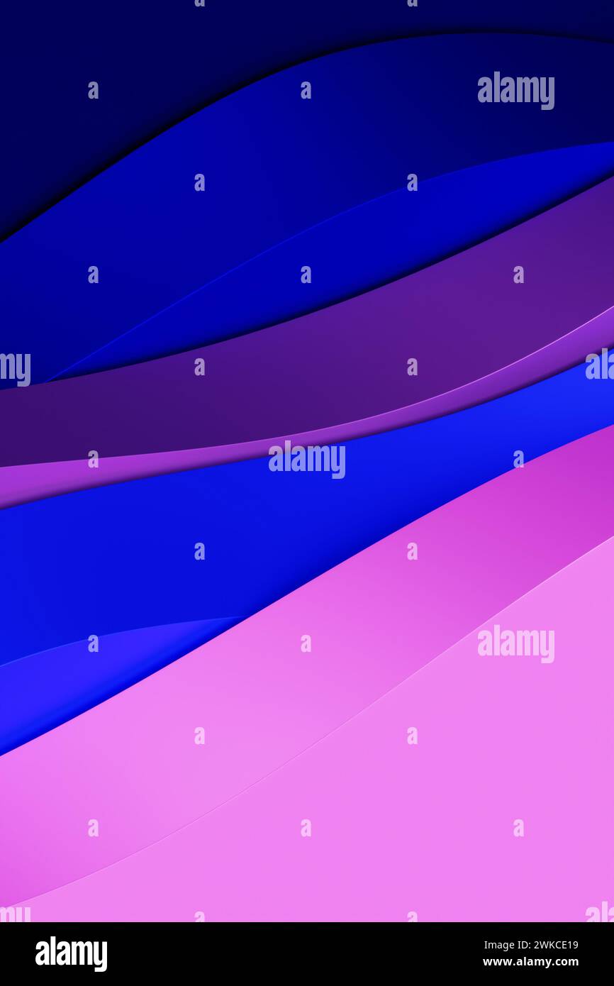 3d Illustration rows of colorful lines .Geometric background, pattern ...