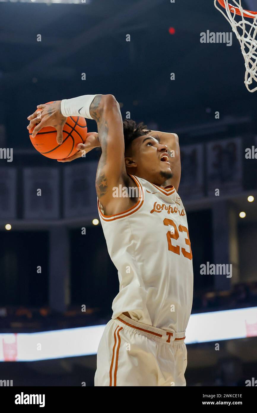 AUSTIN, TX - FEBRUARY 19: Texas Longhorns forward Dillon Mitchell (23 ...