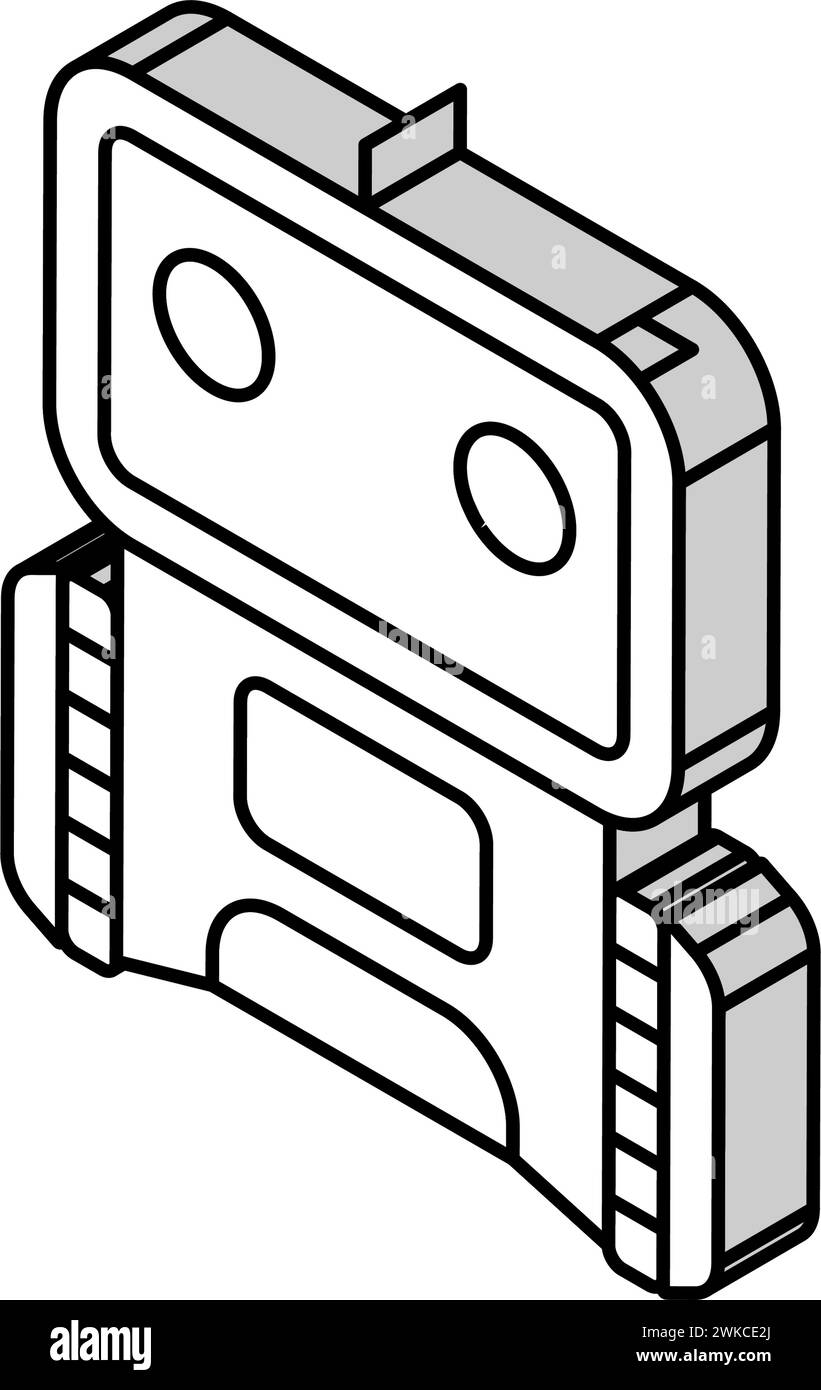 Smart Robot Isometric Icon Vector Illustration Stock Vector Image And Art Alamy