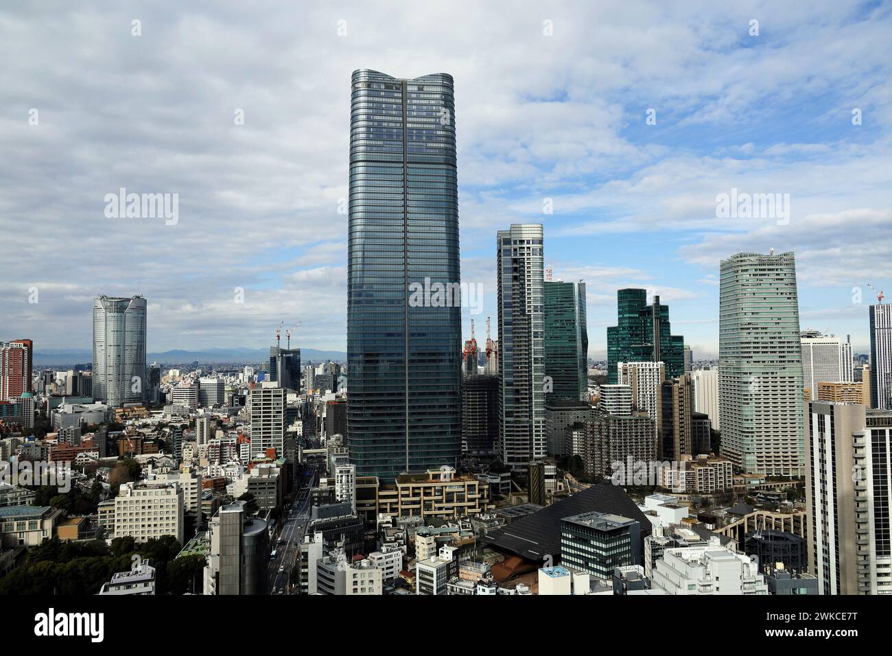 Tokyo scenery View of the city where Japan's tallest skyscraper stands ...