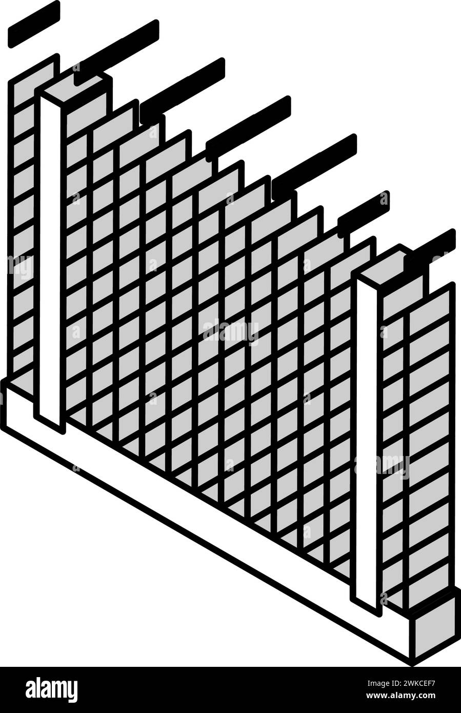 Exterior prison security fence Black and White Stock Photos & Images ...