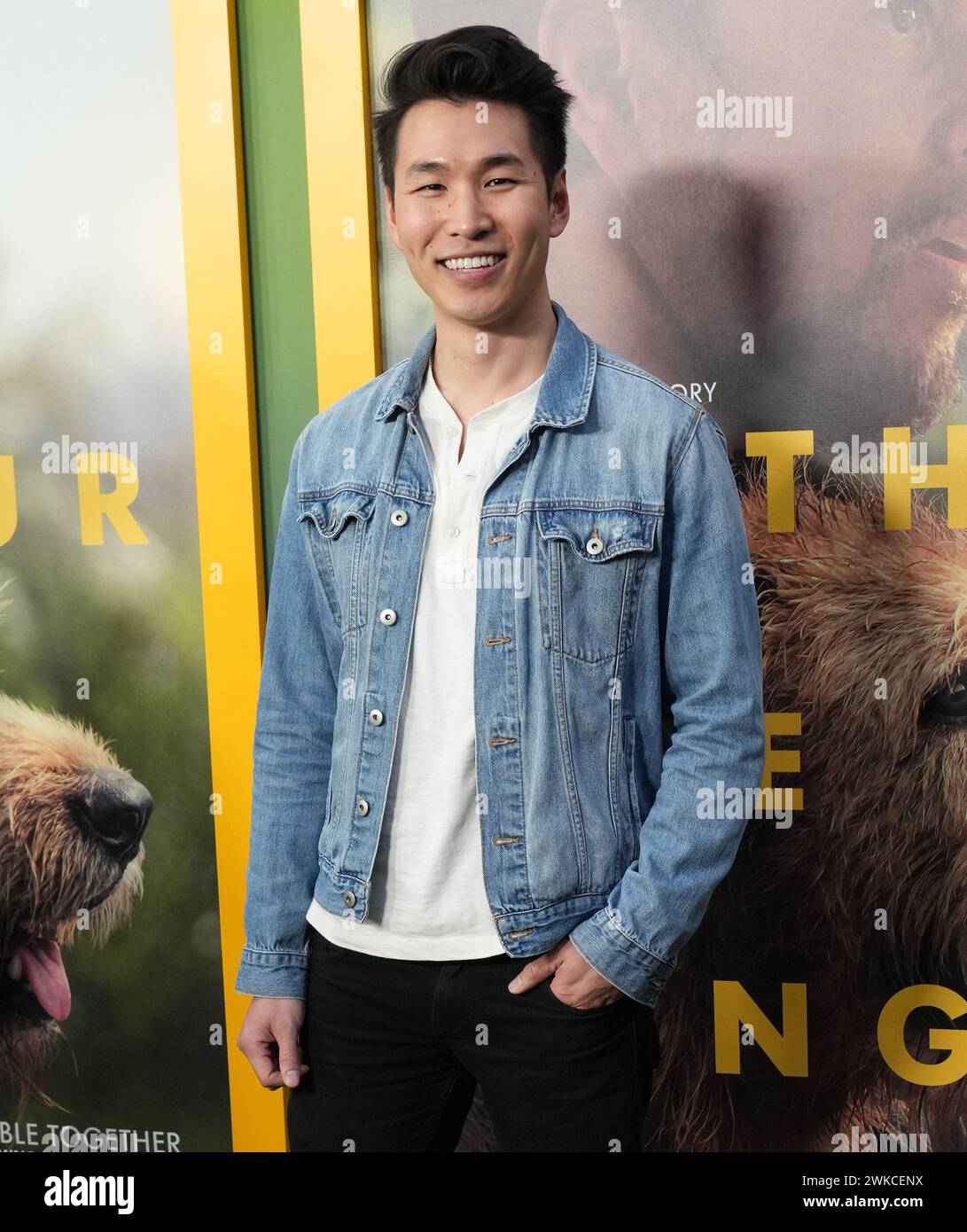 Los Angeles, USA. 19th Feb, 2024. Michael Bow arrives at the Lionsgate's ARTHUR THE KING Los ...