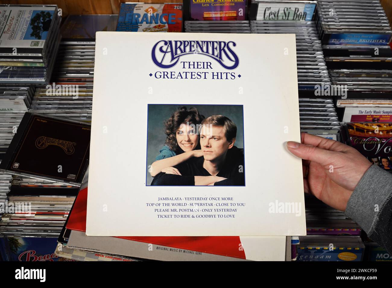LP compilation album: Carpenters their greatest hits Stock Photo - Alamy
