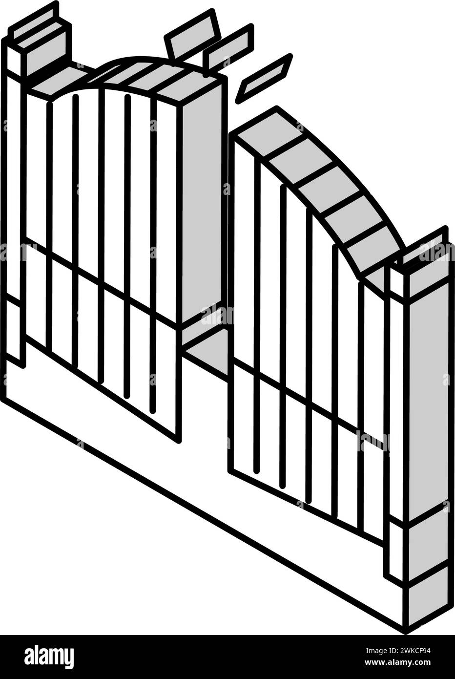 Automatic farm gate Stock Vector Images - Alamy