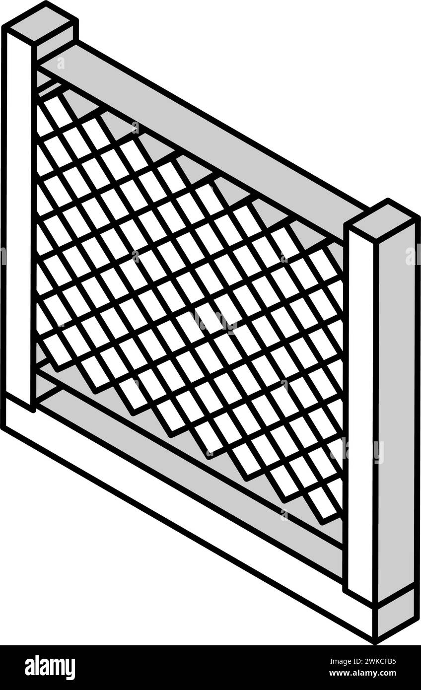 chain fence isometric icon vector illustration Stock Vector Image & Art ...