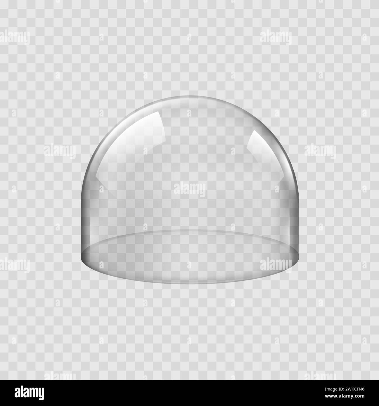 Glass dome, round transparent sphere cover, clear plastic hemisphere ...
