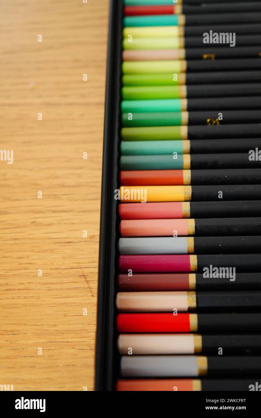 Box of pencils hi-res stock photography and images - Alamy