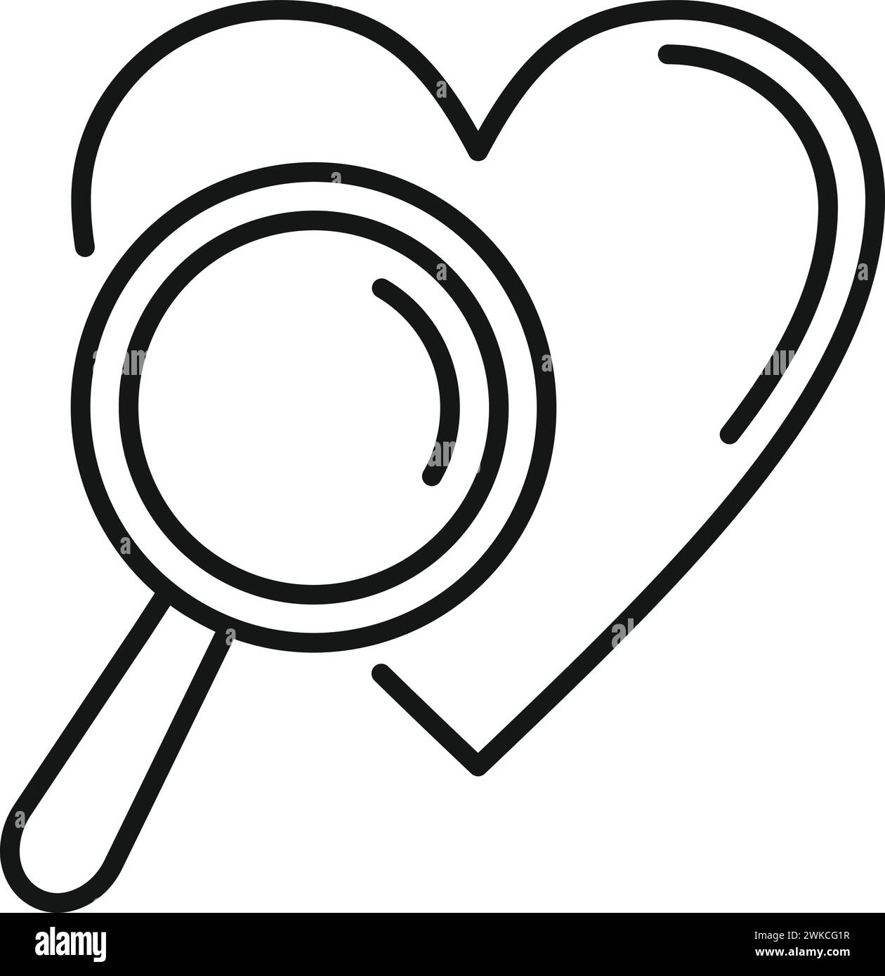 Heart patient examination icon outline vector. Clinic review ...