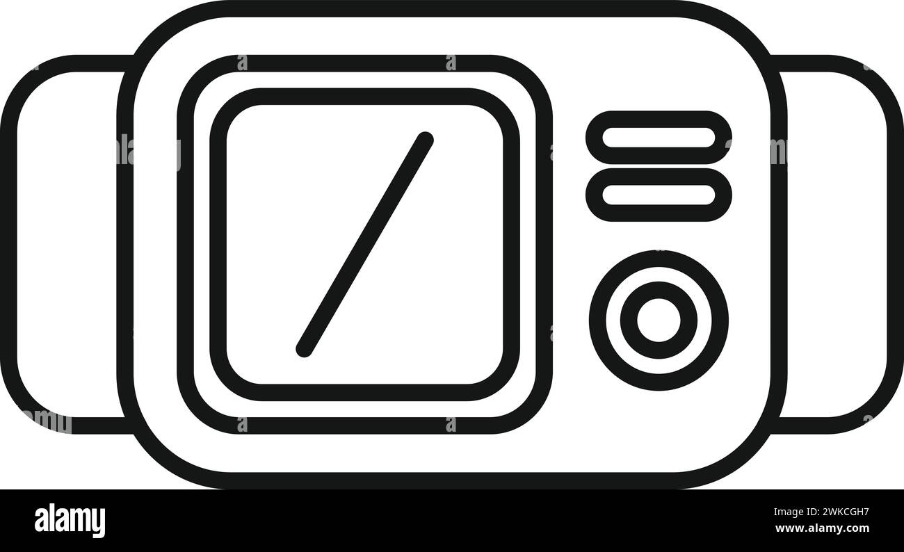 Testing Body Equipment Icon Outline Vector Estimation Survey General Clinic Patient Stock