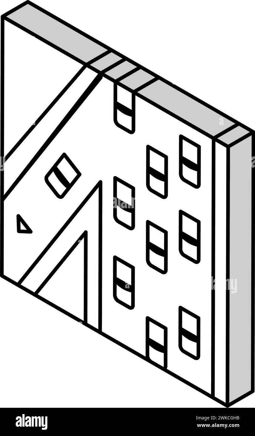 expressway road isometric icon vector illustration Stock Vector Image ...