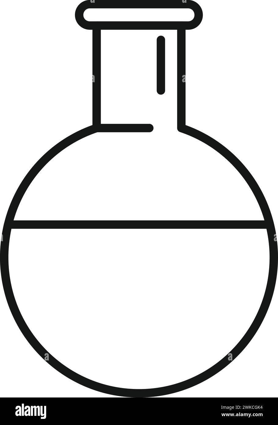 Blood flask test icon outline vector. Chemical pot. Review cancer ...