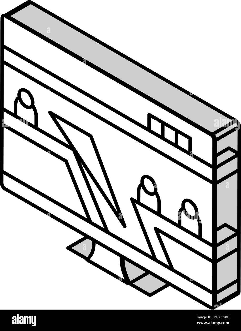 action platform video game isometric icon vector illustration Stock ...