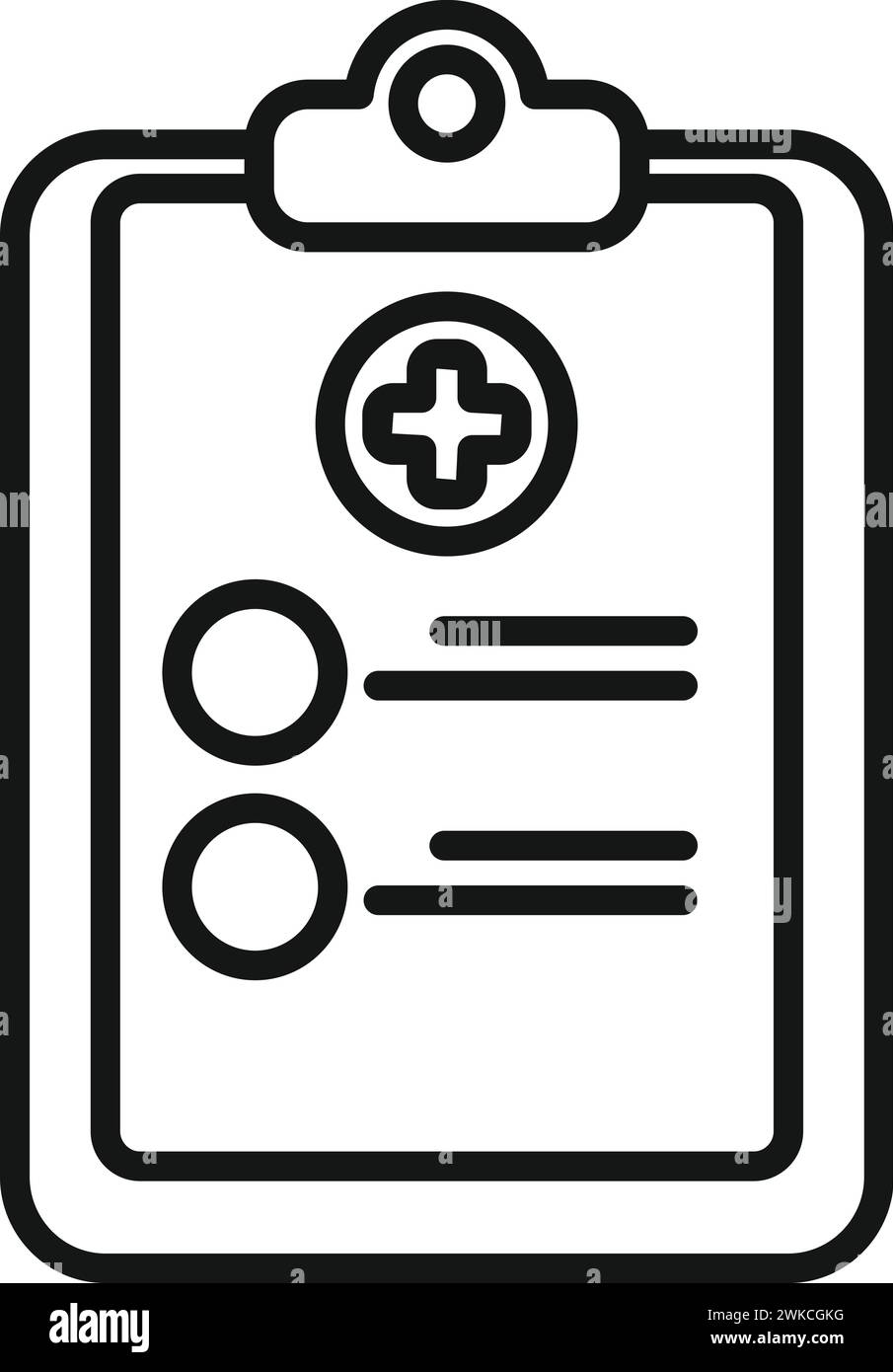 Best examination patient icon outline vector. Board clinic. Estimation ...