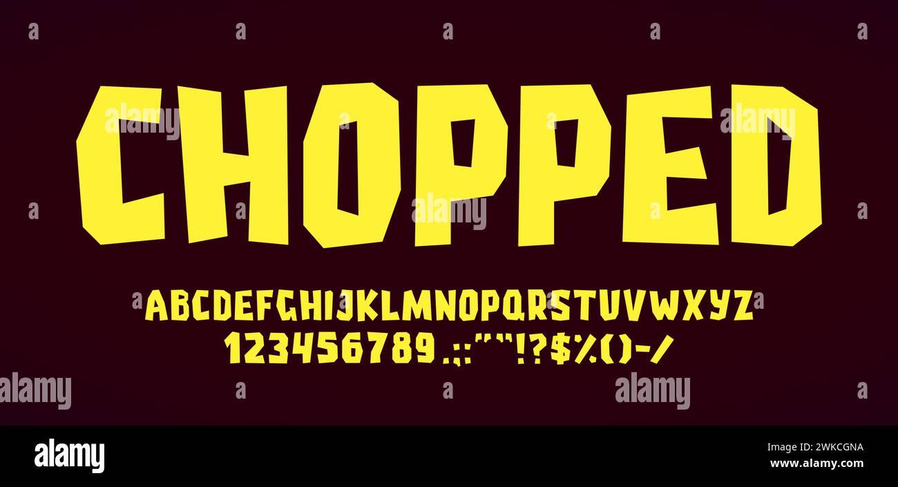 Blocky typography hi-res stock photography and images - Alamy