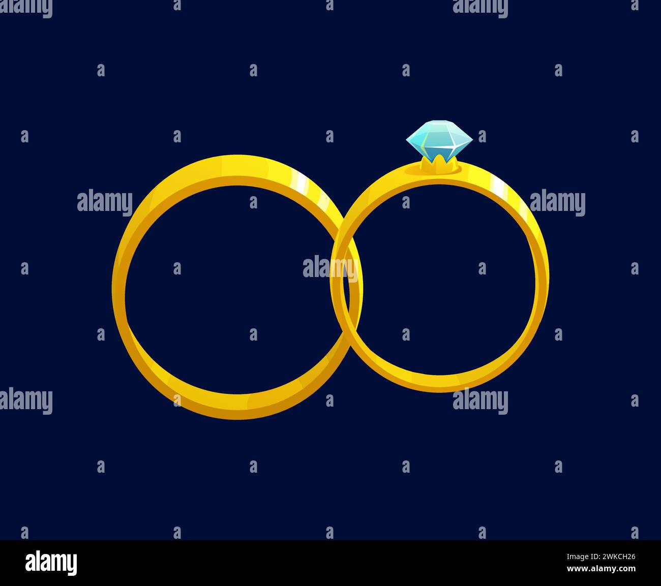 Cartoon diamond ring hi-res stock photography and images - Alamy