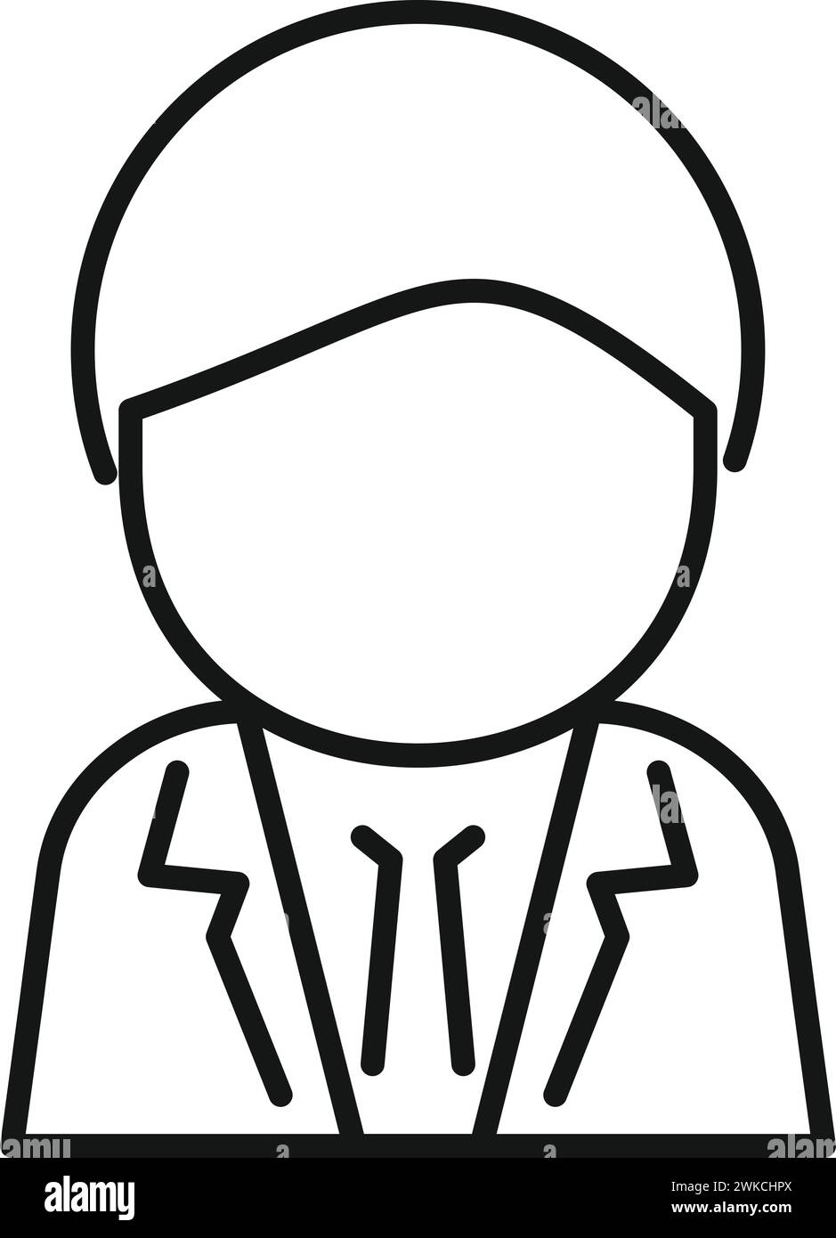 Clinic doctor icon outline vector. General review. Screening general ...