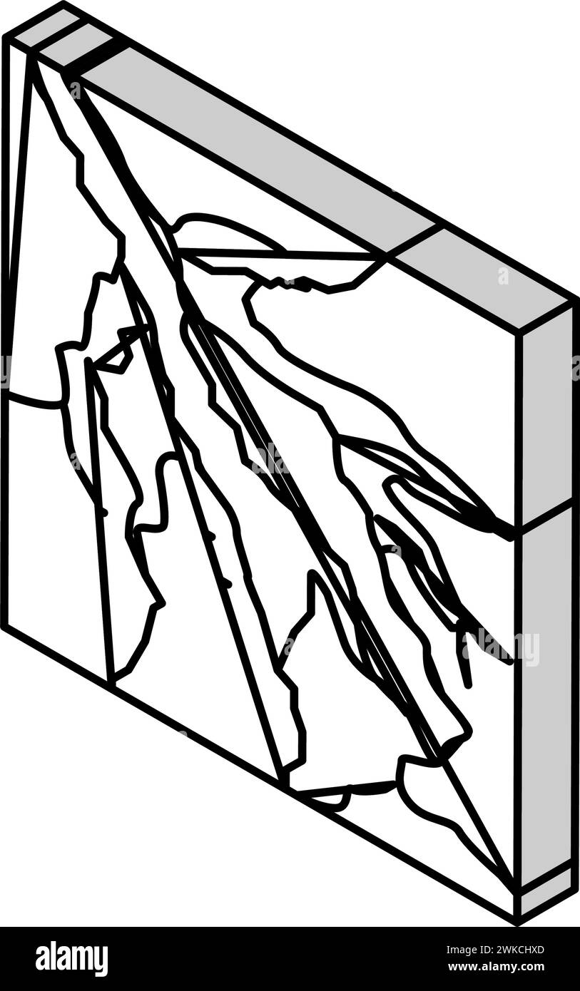 okavango delta isometric icon vector illustration Stock Vector Image ...