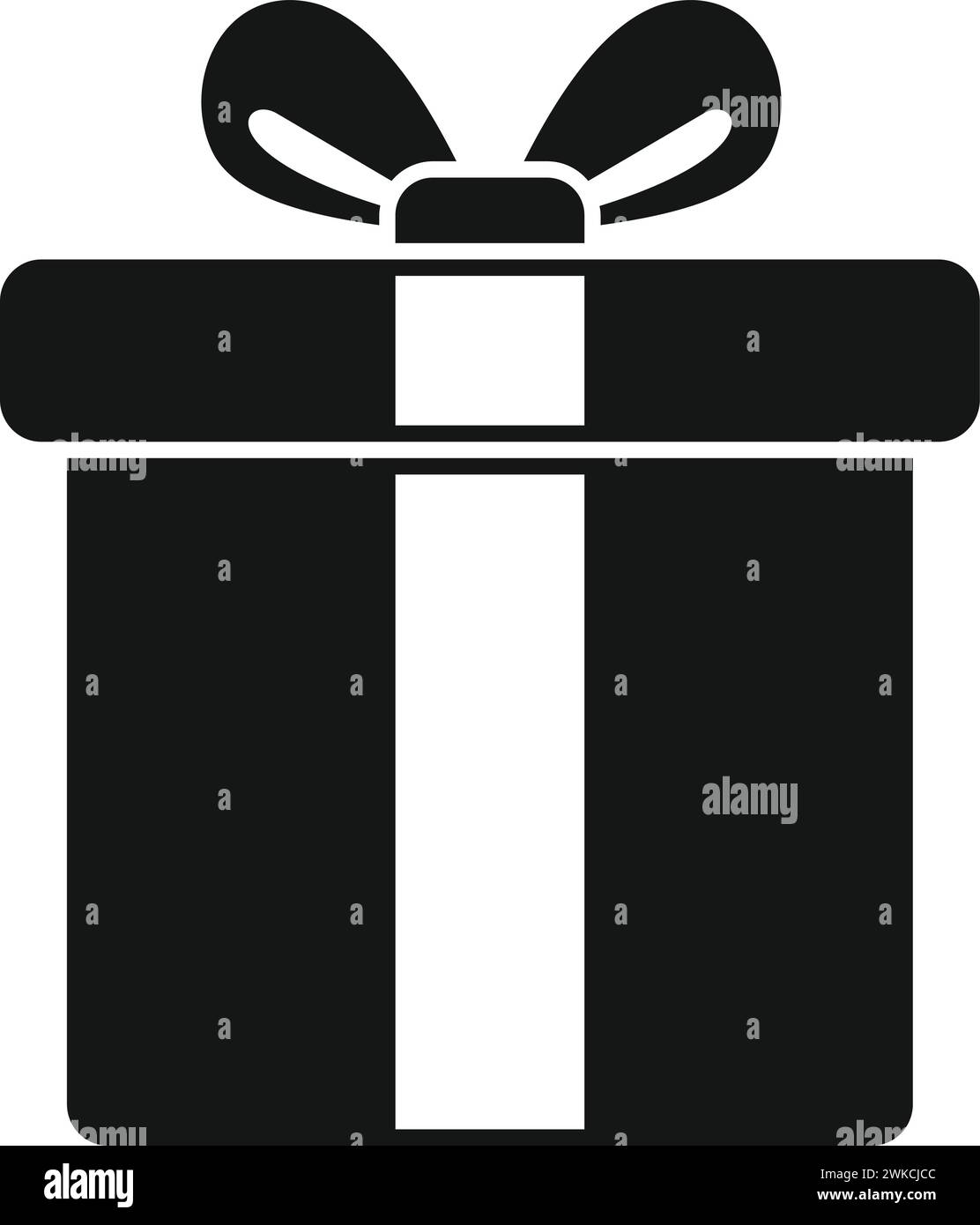 Small gift box icon simple vector. Anniversary party. Ribbon package ...