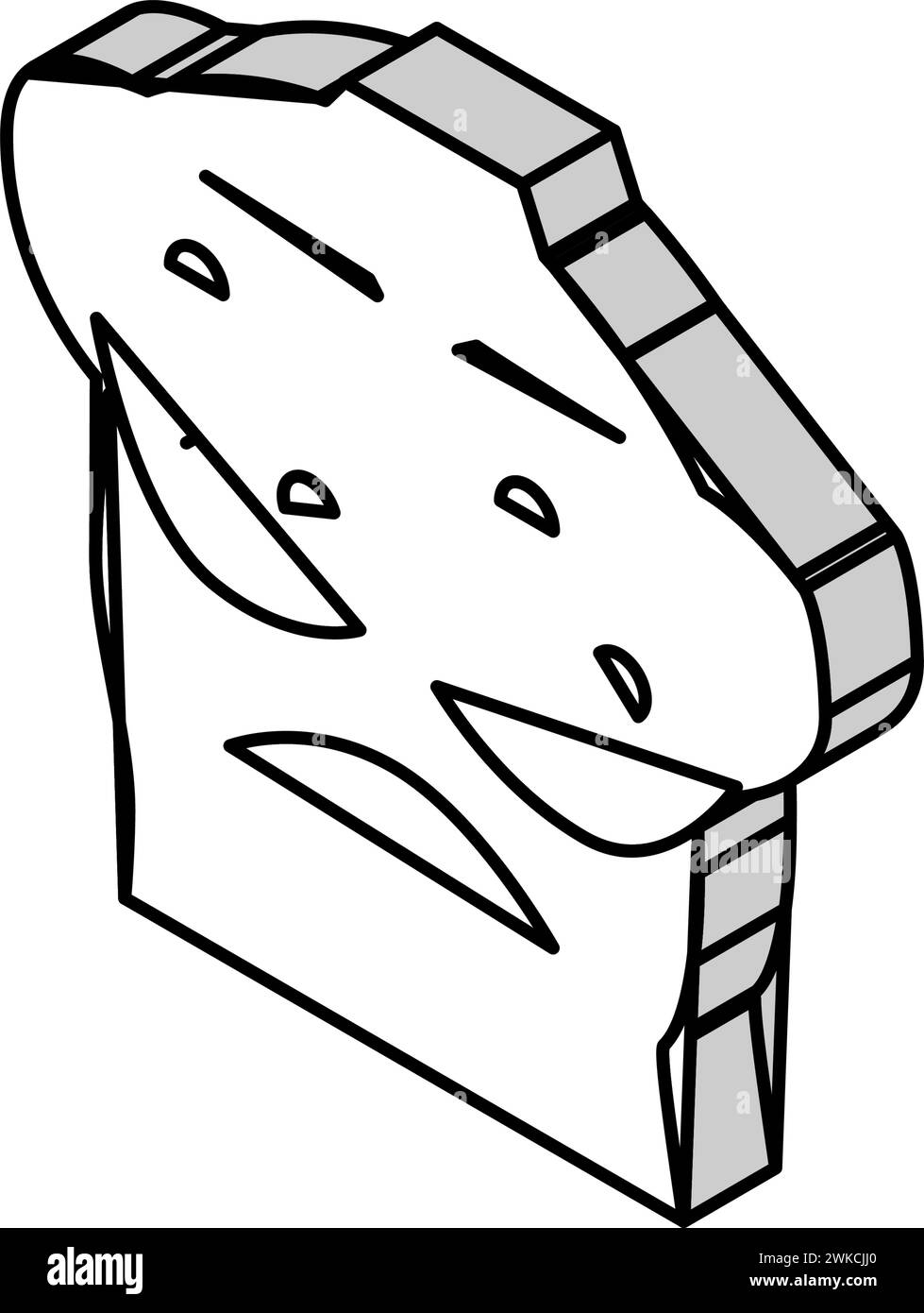 chest ingrown hair isometric icon vector illustration Stock Vector ...