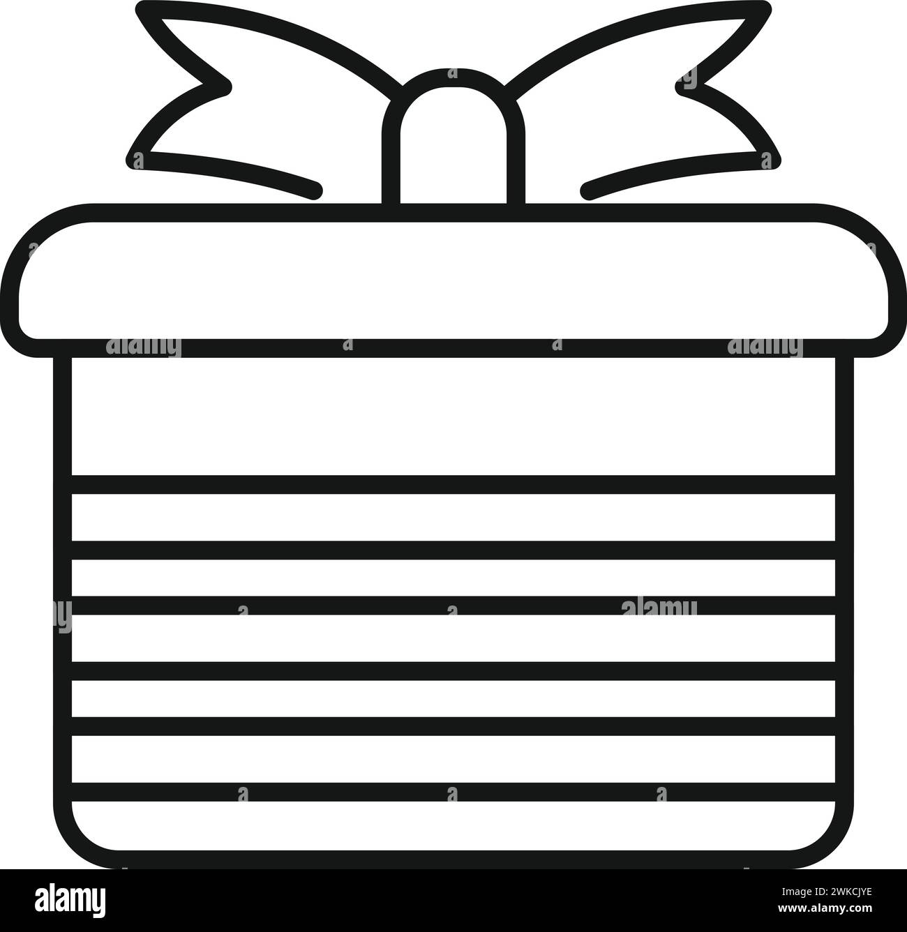 Delivery gift box icon outline vector. Party design package. Festive ...
