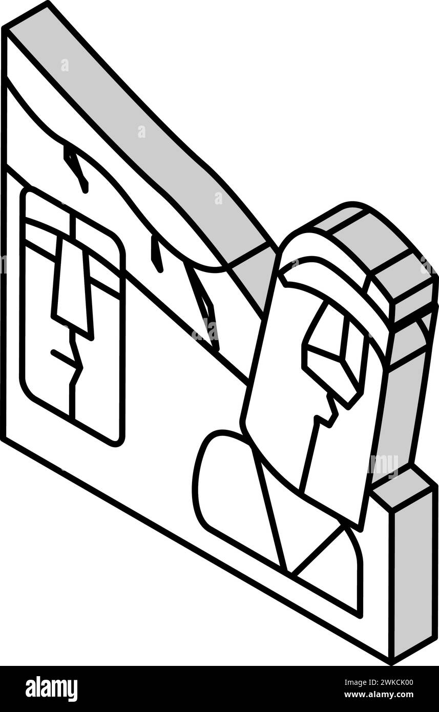 easter island isometric icon vector illustration Stock Vector Image & Art - Alamy