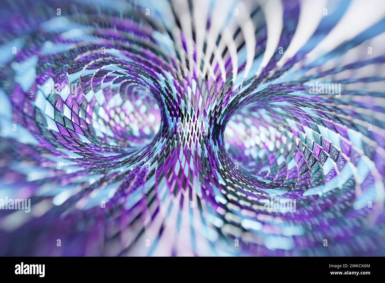 3d illustration of a portal from a circle, walkway. A close-up of a ...