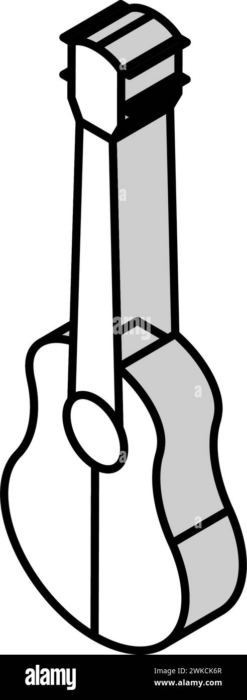 guitar musician instrument isometric icon vector illustration Stock ...