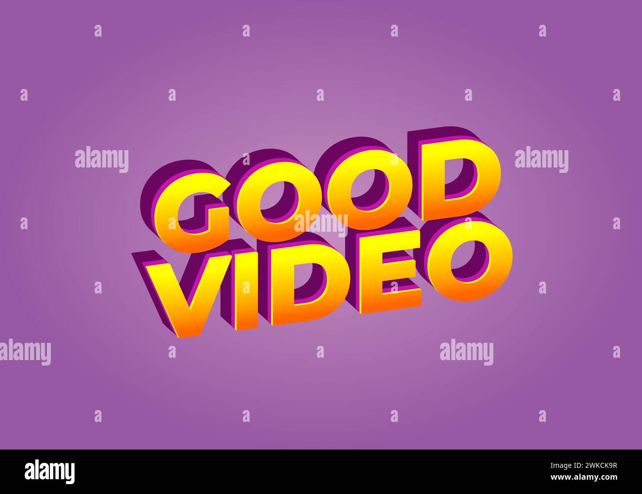 Good video. Text effect design in eye catching color with 3D look ...