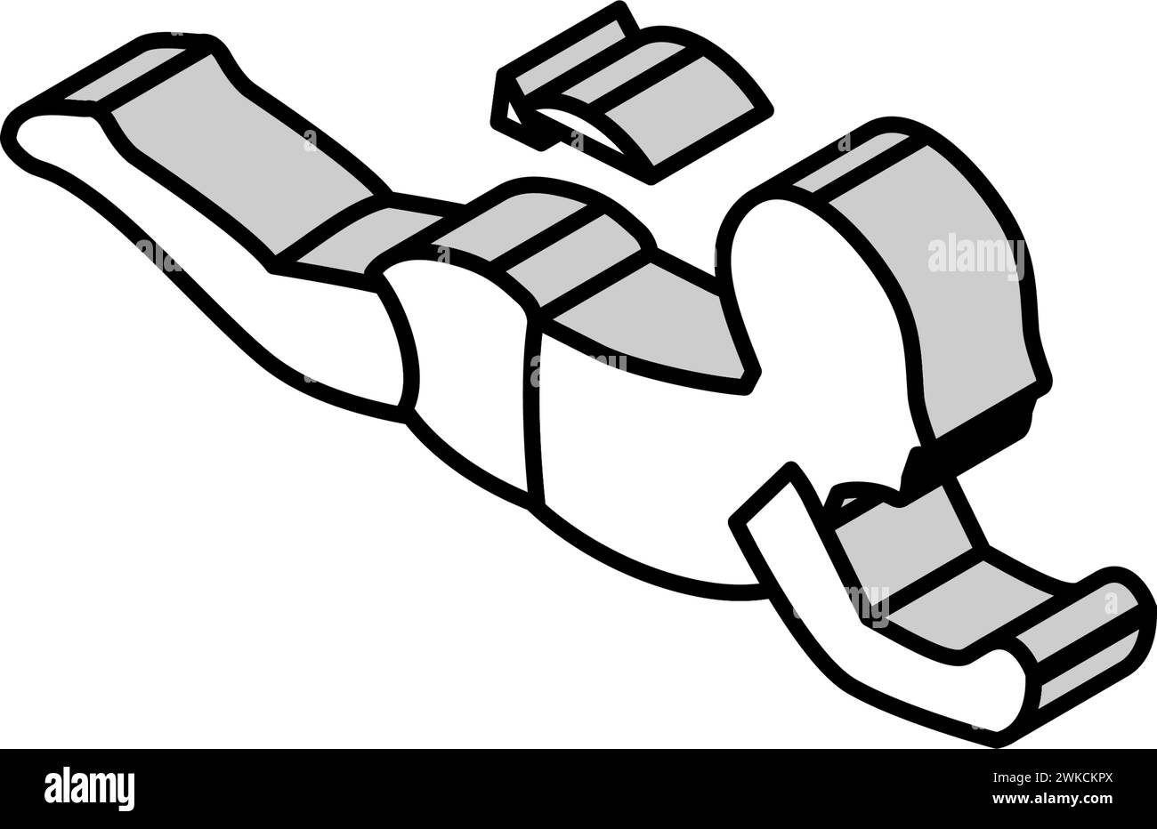 tonic labyrinthine reflex isometric icon vector illustration Stock ...