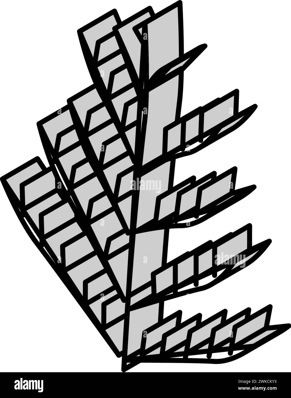 cedar plant leaf isometric icon vector illustration Stock Vector Image ...