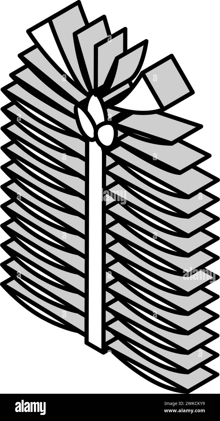 pine leaf isometric icon vector illustration Stock Vector Image & Art ...