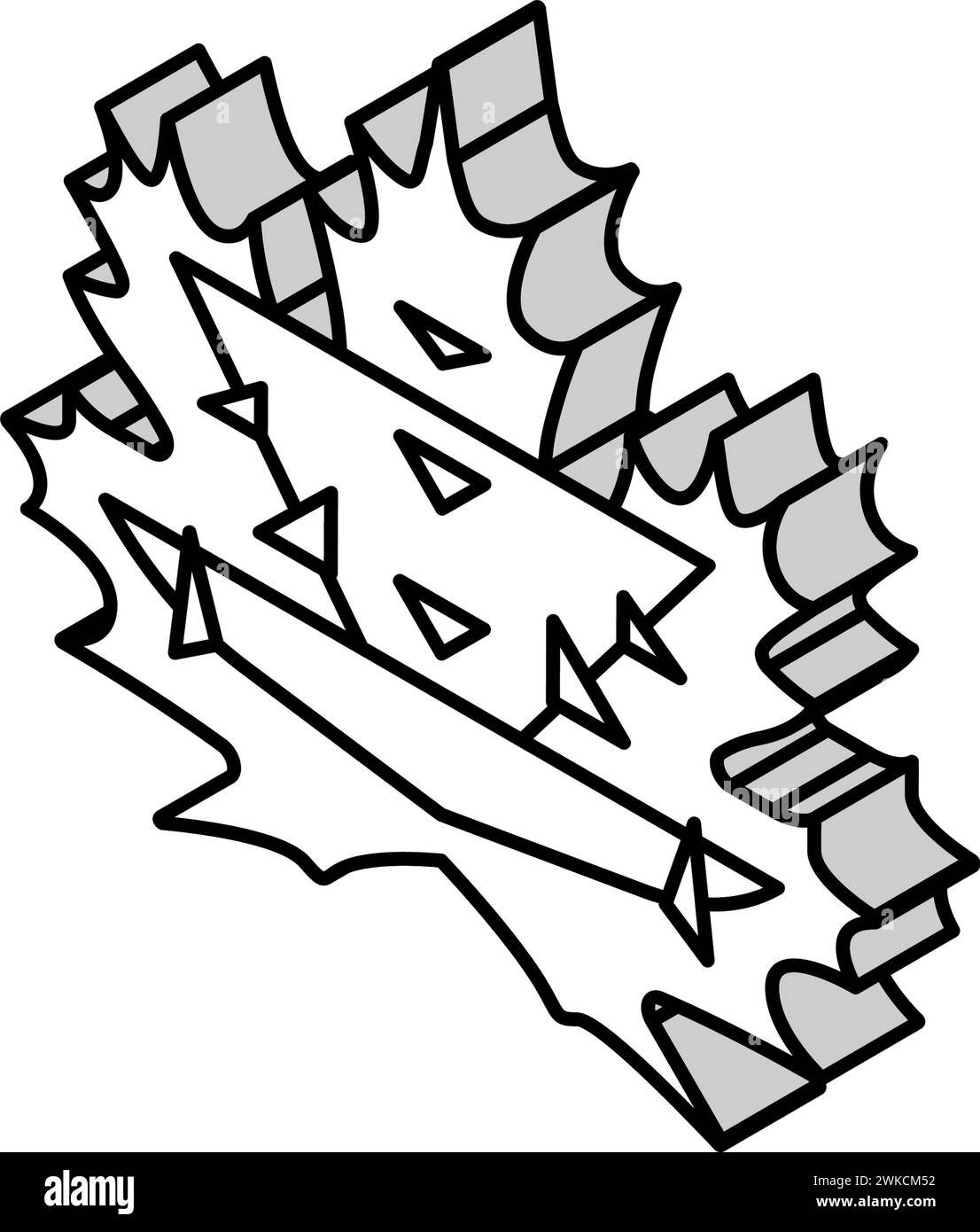 maple leaf isometric icon vector illustration Stock Vector Image & Art ...