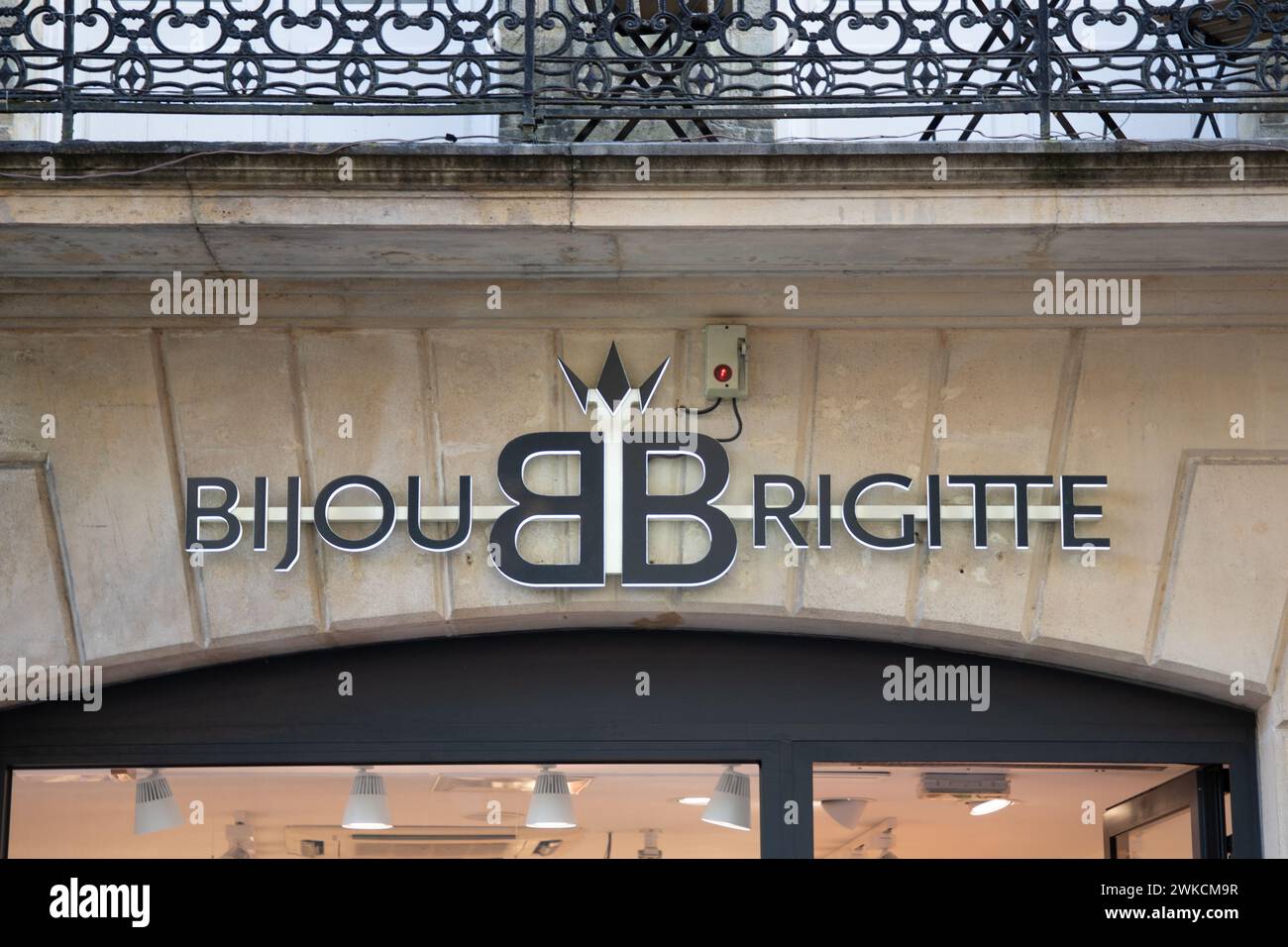 Bordeaux , France - 02 15 2024 : Bijou Brigitte store logo sign and ...