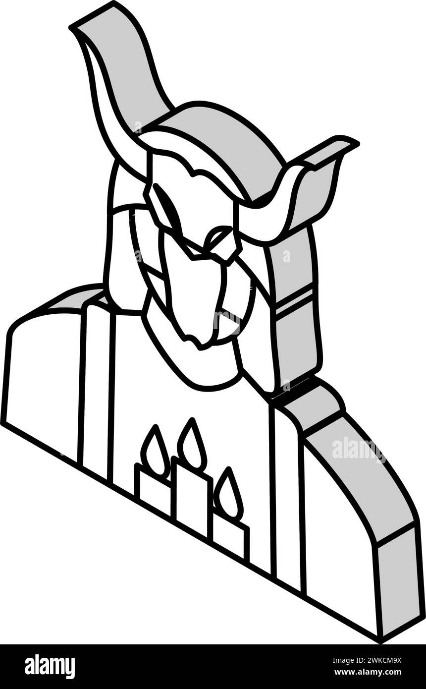 cult religious isometric icon vector illustration Stock Vector Image ...