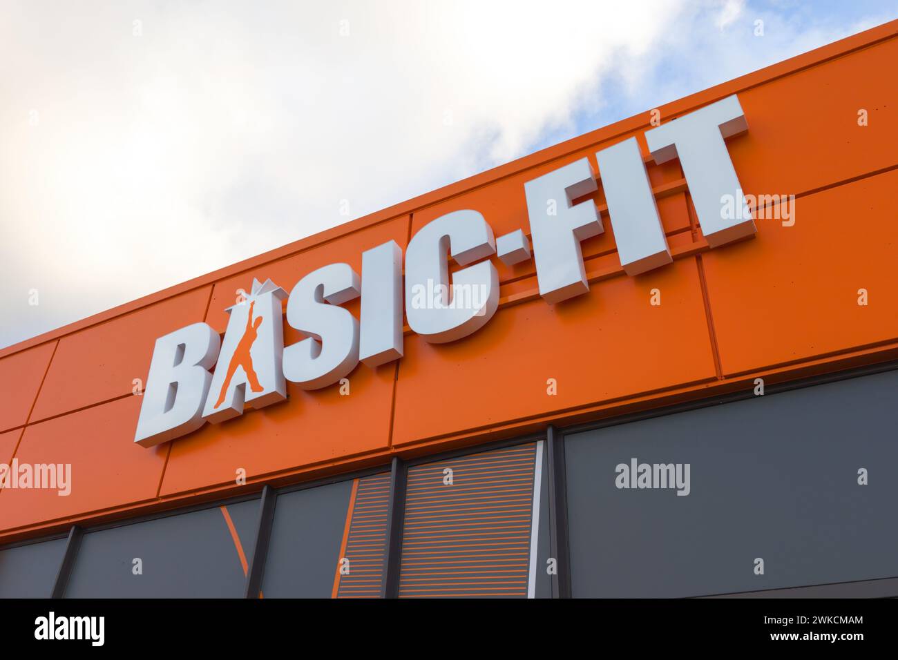 arcachon , France - 02 12 2024 : Basic-Fit sport room fitness club ...