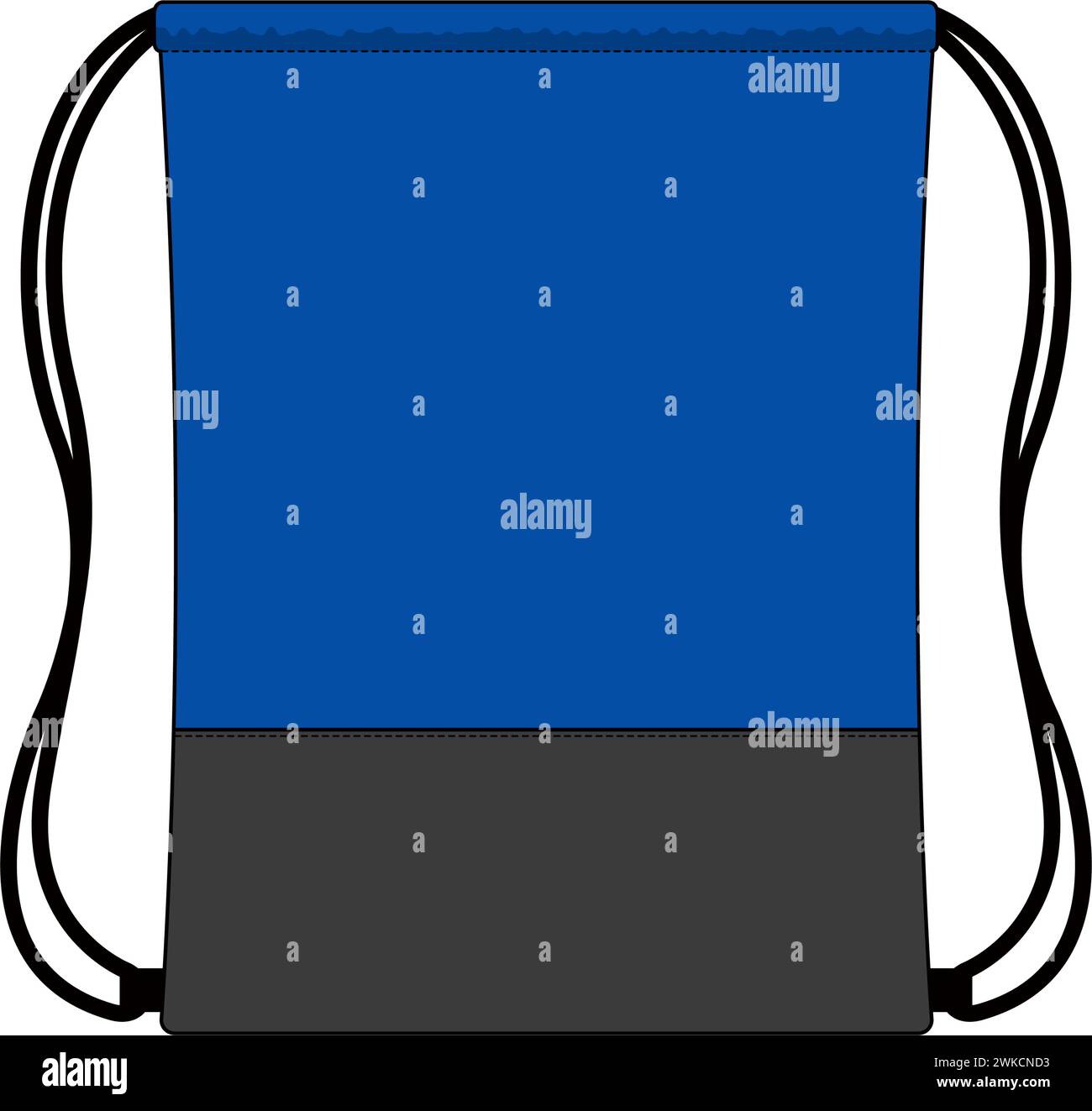 Drawstring bag, backpack vector template illustration Stock Vector ...