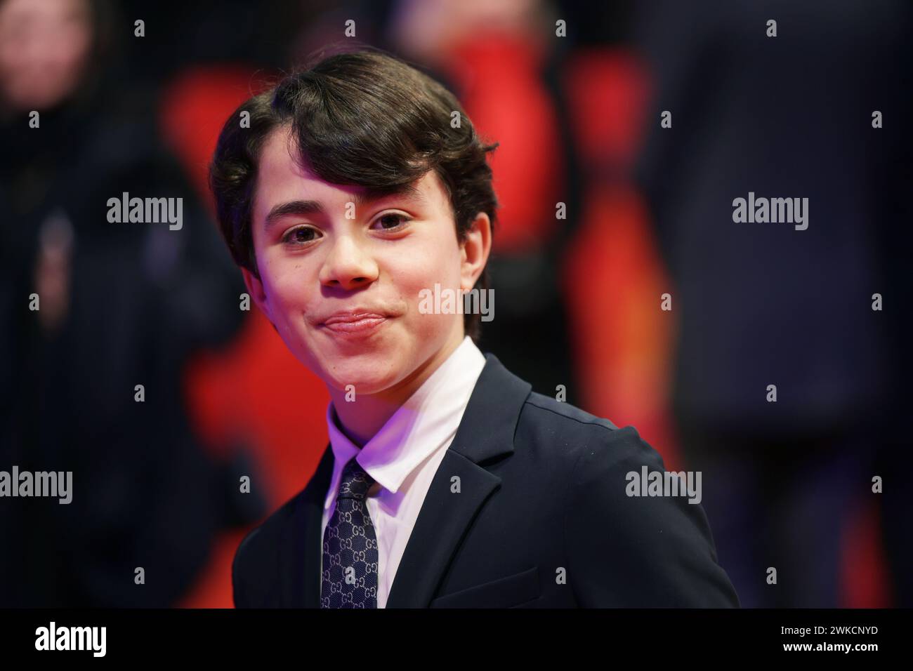 Berlin, Germany. 19th Feb, 2024. Federico Lelapi walks the red carpet ...