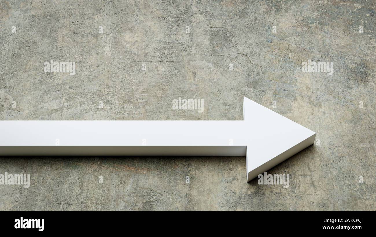 Arrow concept background indicating growth direction. 3d rendering ...
