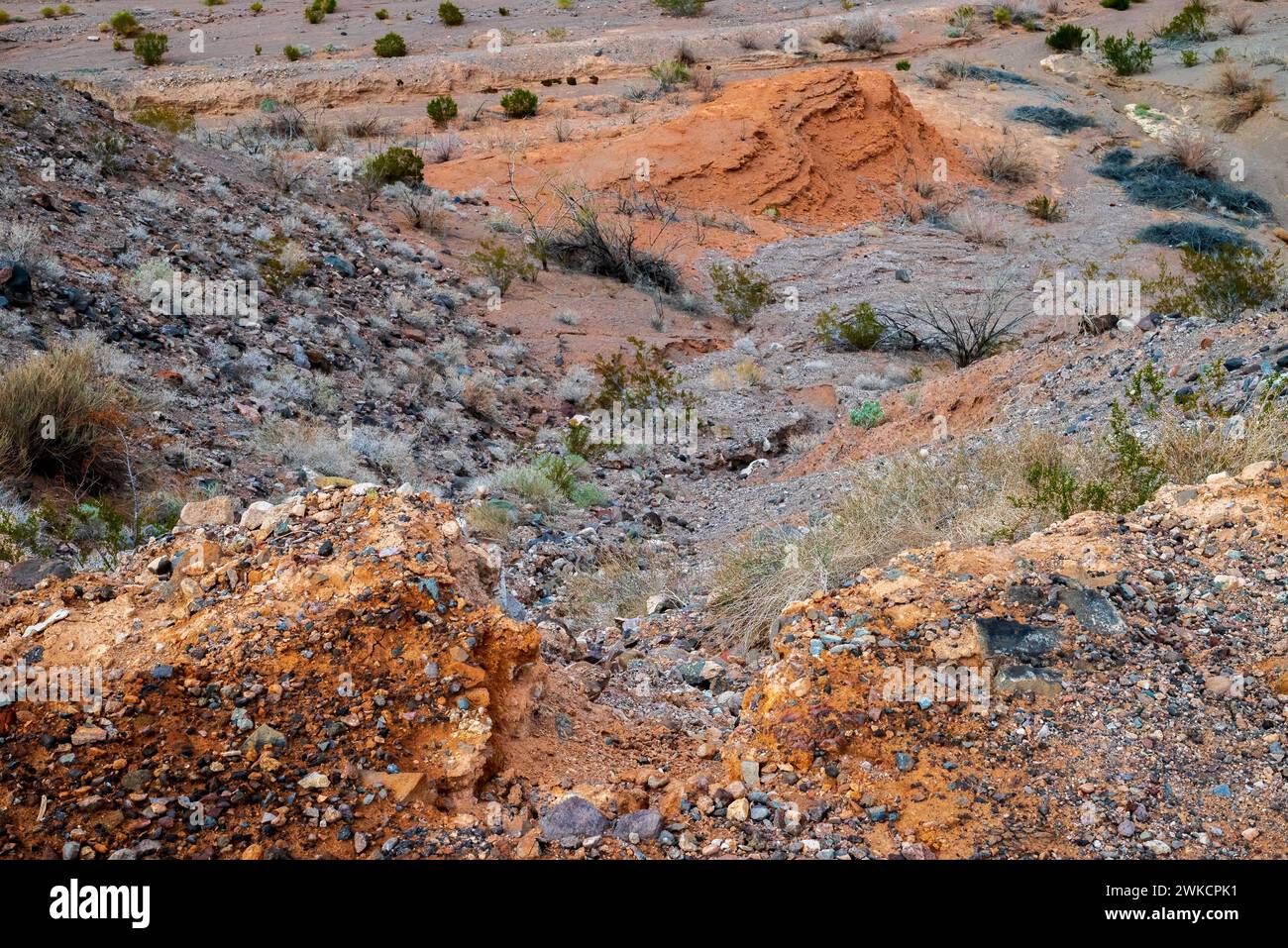A desert landscape near Lake Mead, characterized by its arid terrain ...