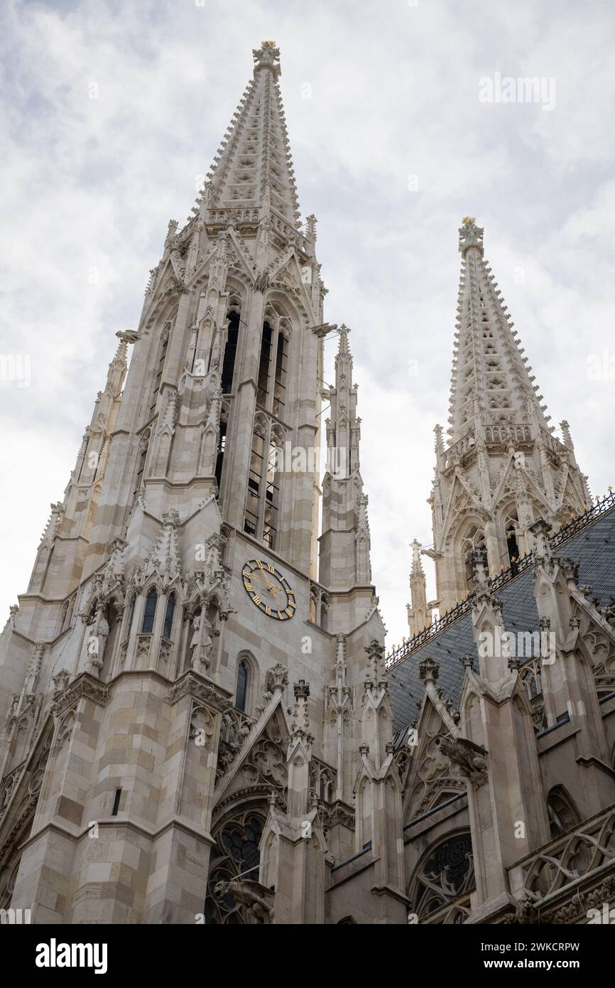 Newly renovated neo-Gothic Votive Church (Votivkirche) in Vienna ...