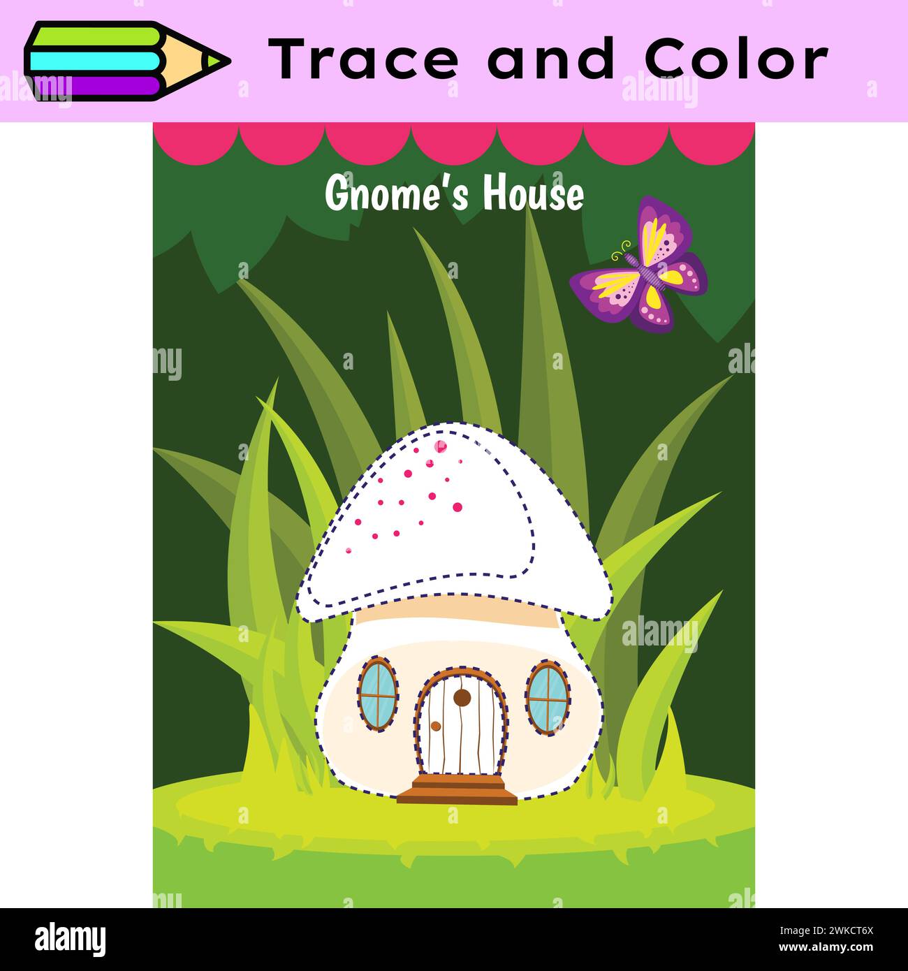 Pen tracing lines activity worksheet for children. Pencil control for ...