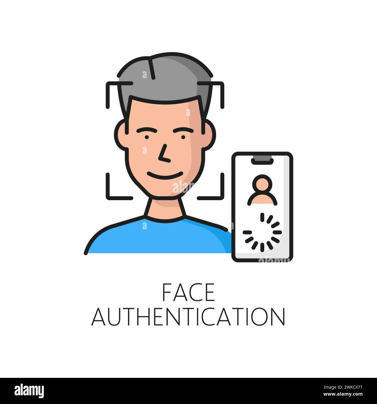 Facial identification check Cut Out Stock Images & Pictures - Alamy