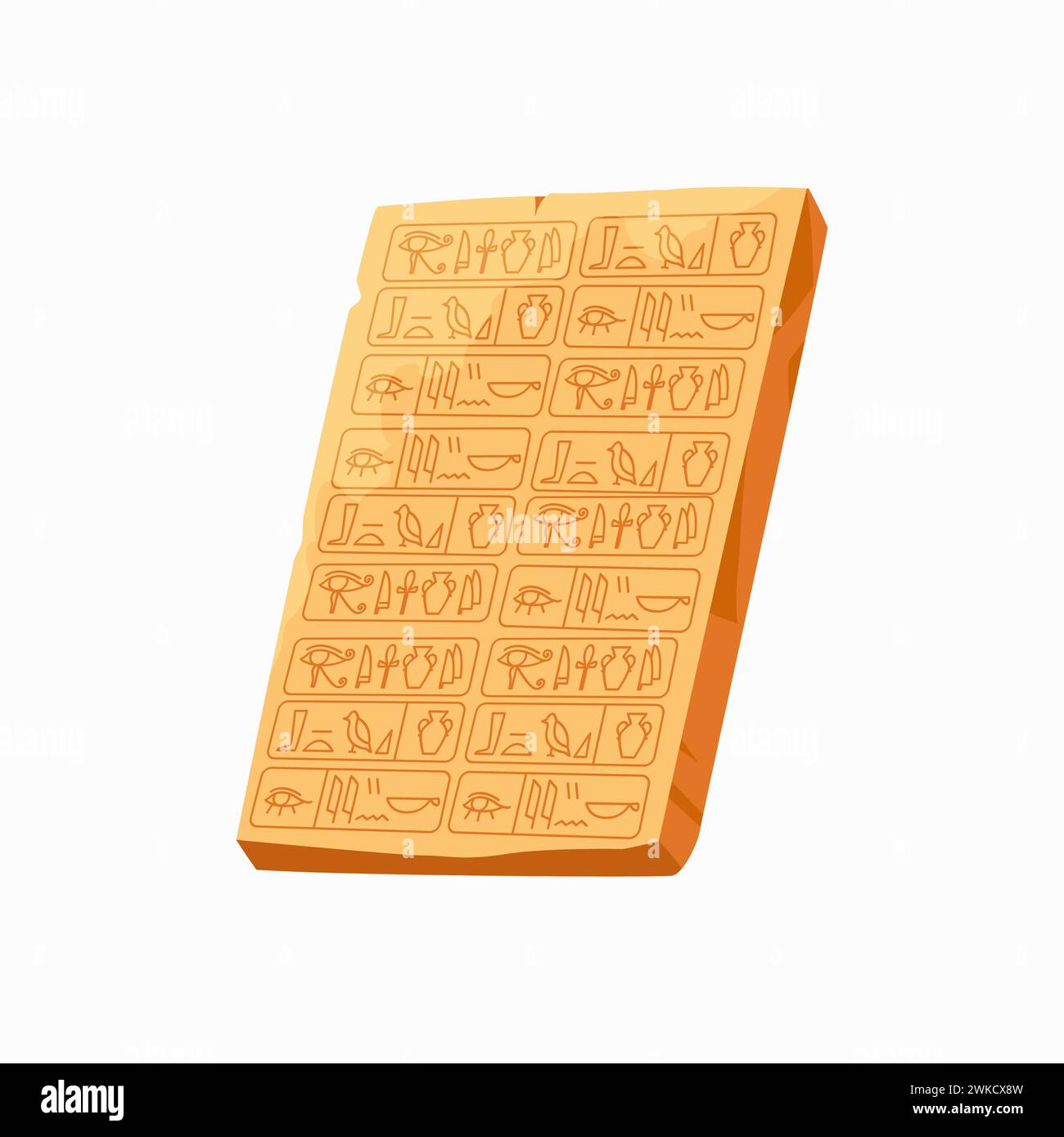 Arcade game frame, ancient Egypt. Vintage Egyptian stone with ...