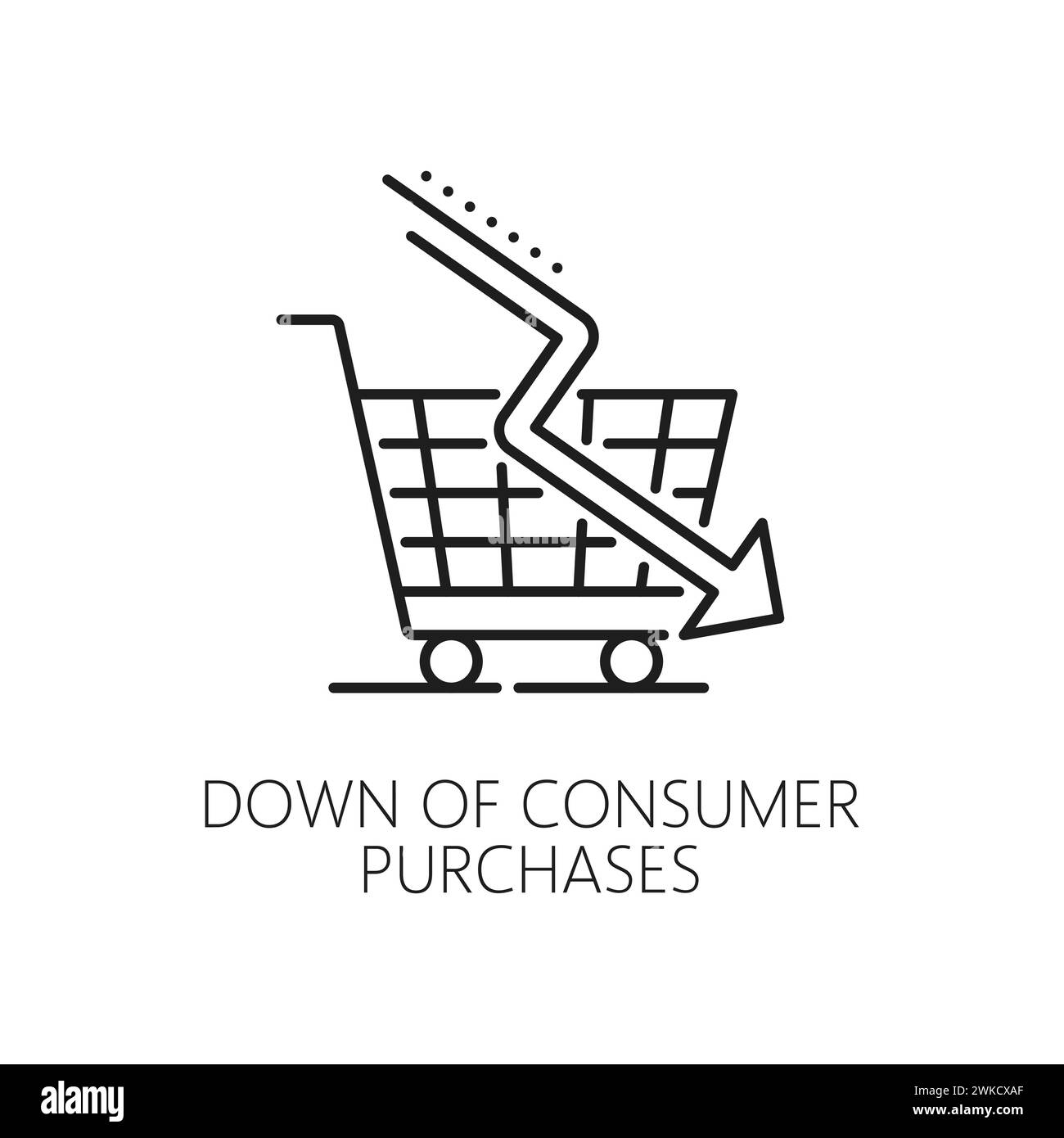 Consumer downturn Stock Vector Images - Alamy