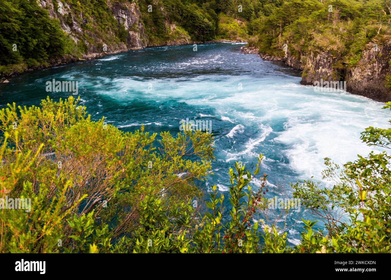 Petrohue River Falls - Chile - Andean Crossing Stock Photo - Alamy