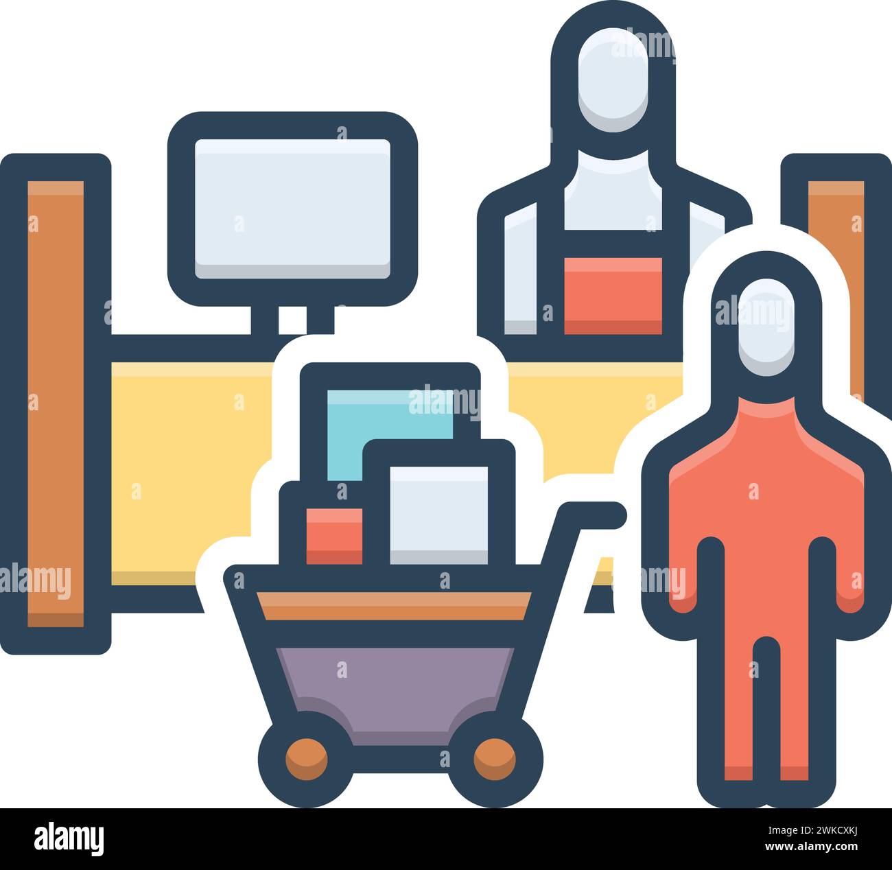 Buying and shopping Stock Vector Images - Alamy