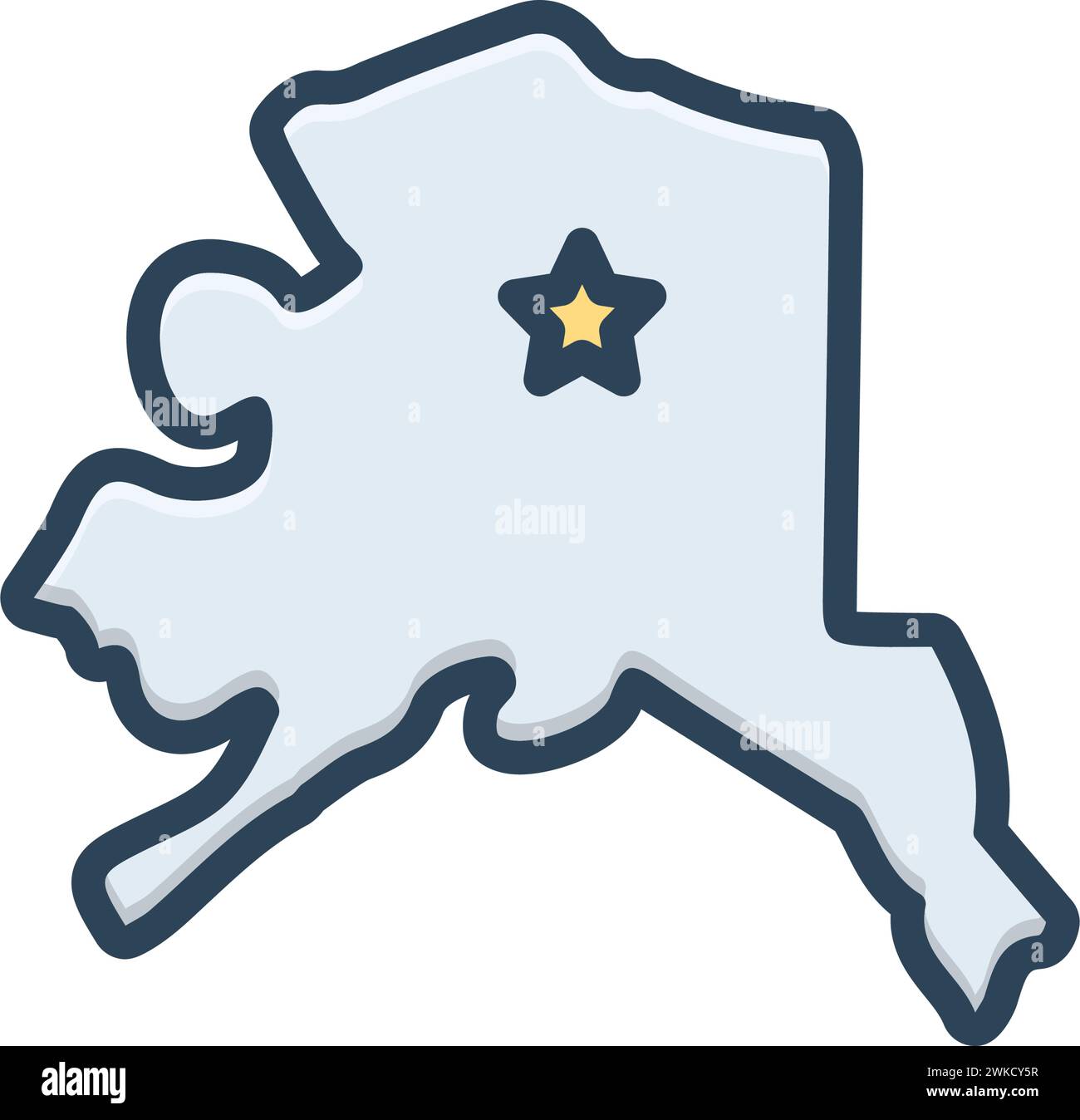 Icon for alaska,map Stock Vector Image & Art - Alamy