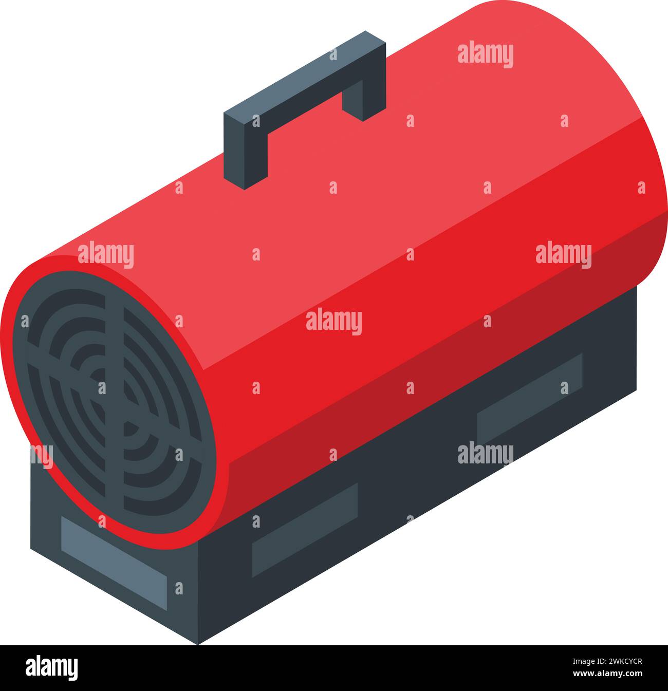 Interior room heater icon isometric vector. Decorative equipment ...