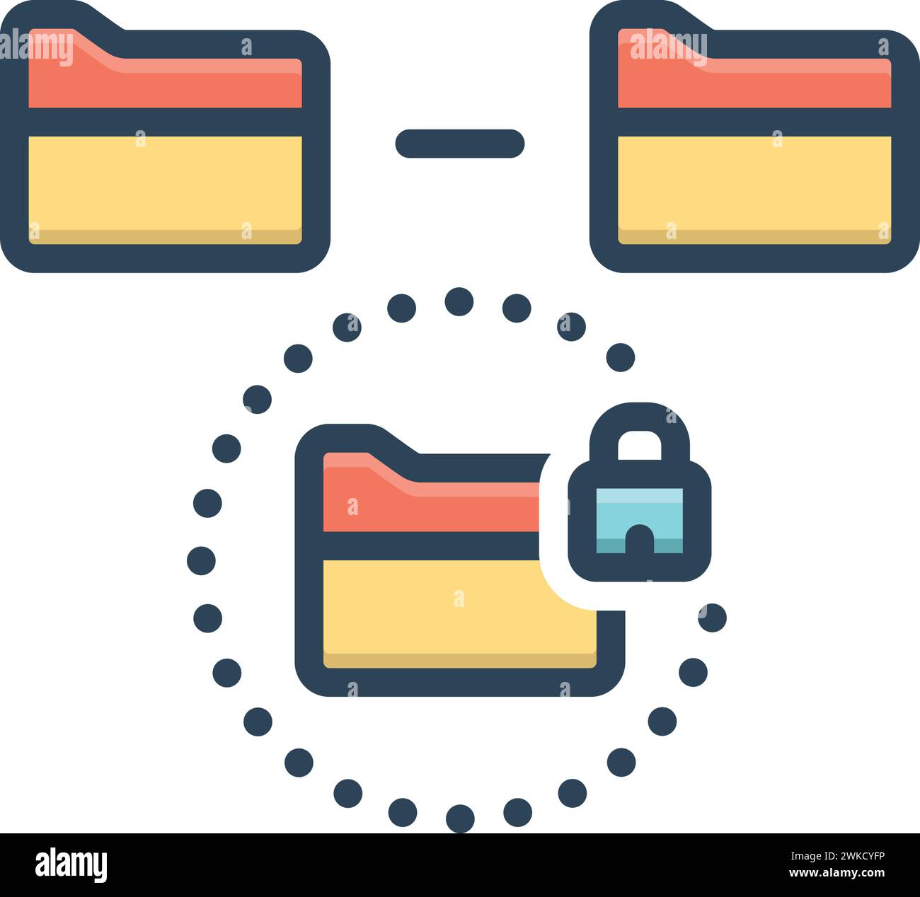 Secret folder icon logo hi-res stock photography and images - Alamy